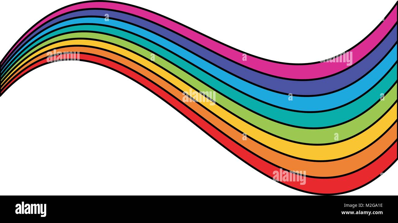 Rainbow on white background Stock Vector Image & Art - Alamy