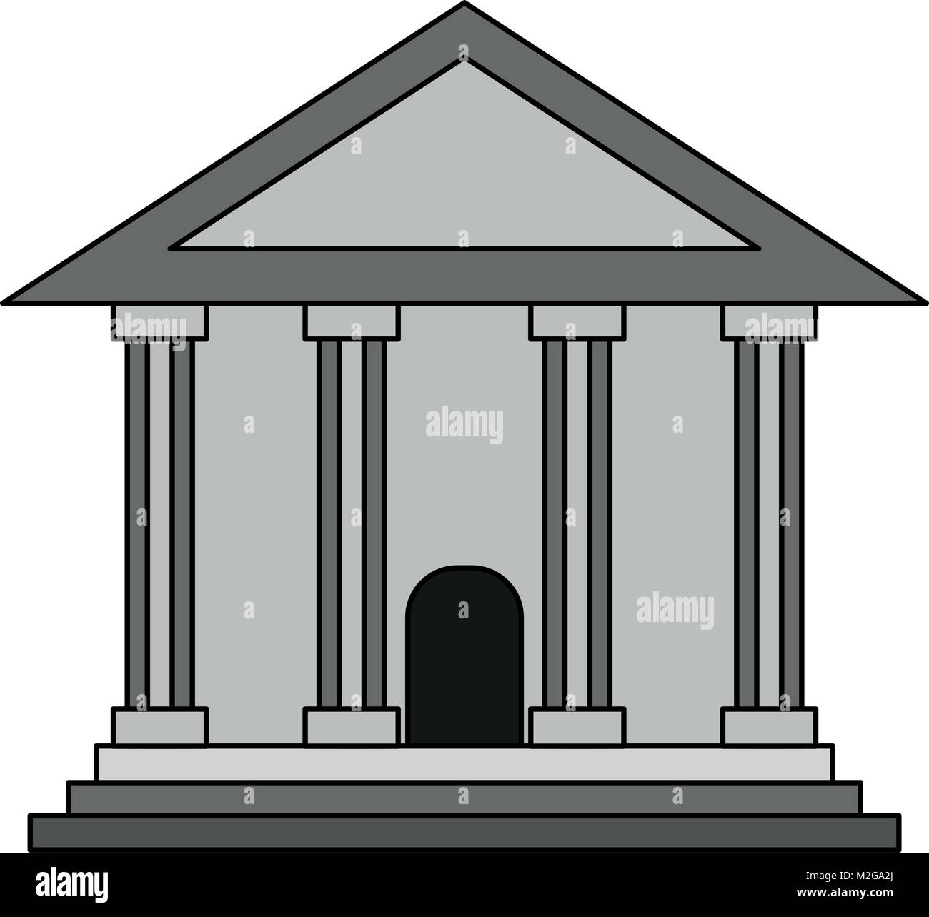 Bank building symbol Stock Vector Image & Art - Alamy