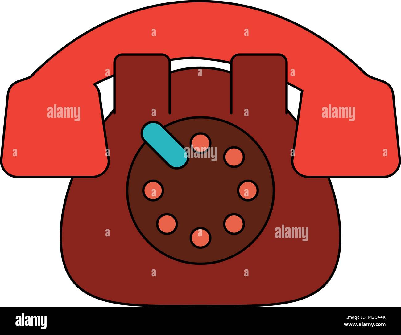 Vintage telephone symbol Stock Vector Image & Art - Alamy