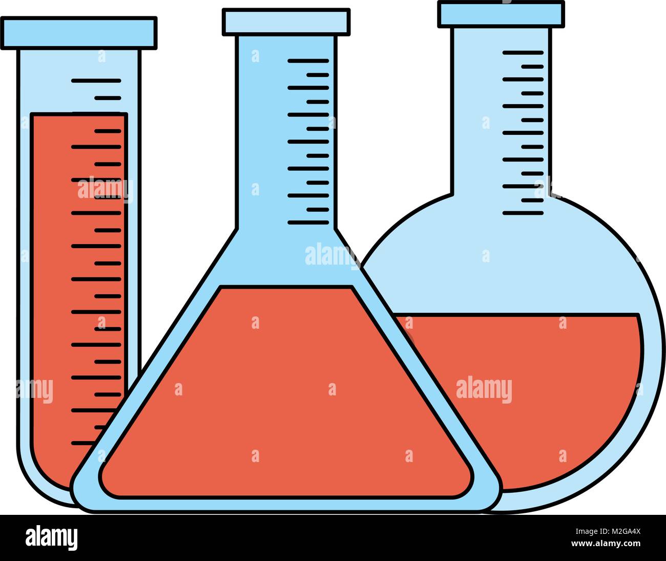Lab flask isolated Stock Vector Image & Art - Alamy