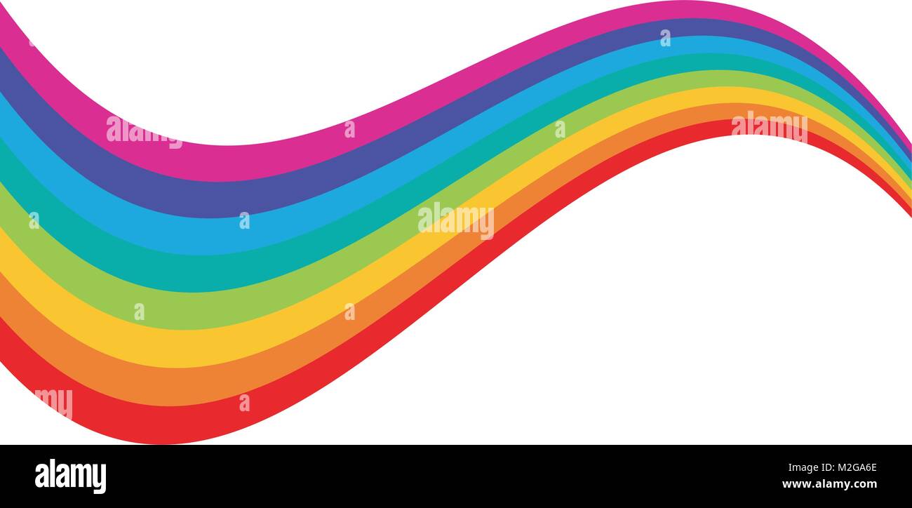 Rainbow on white background Stock Vector Image & Art - Alamy