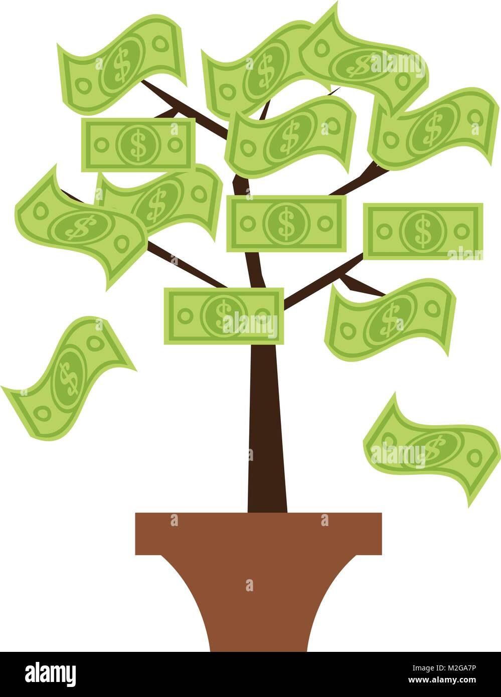 Money tree symbol Stock Vector Image & Art - Alamy