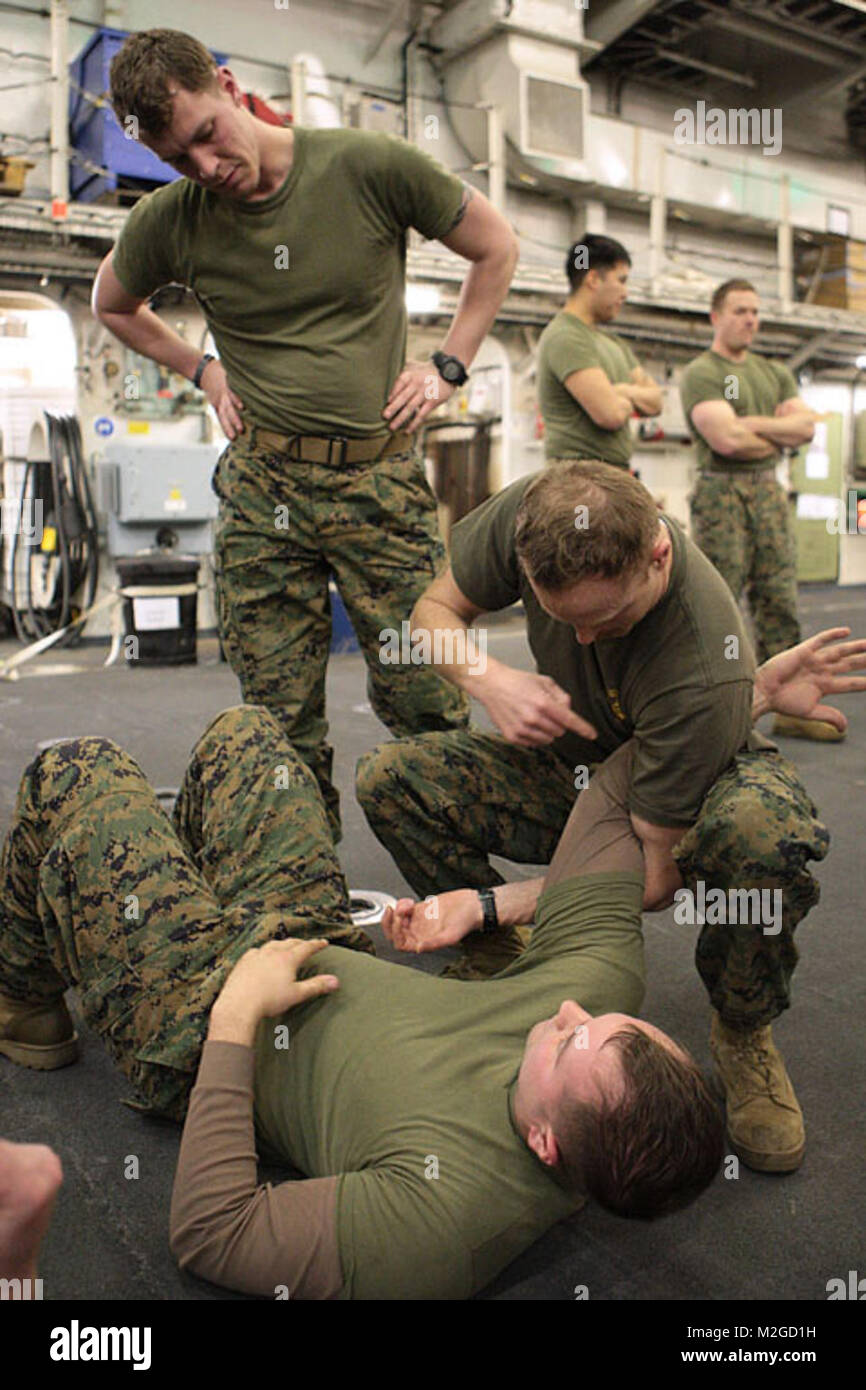 HMS OCEAN - U.S. Marine Sergeant Alexander Haralovich, of E Company ...
