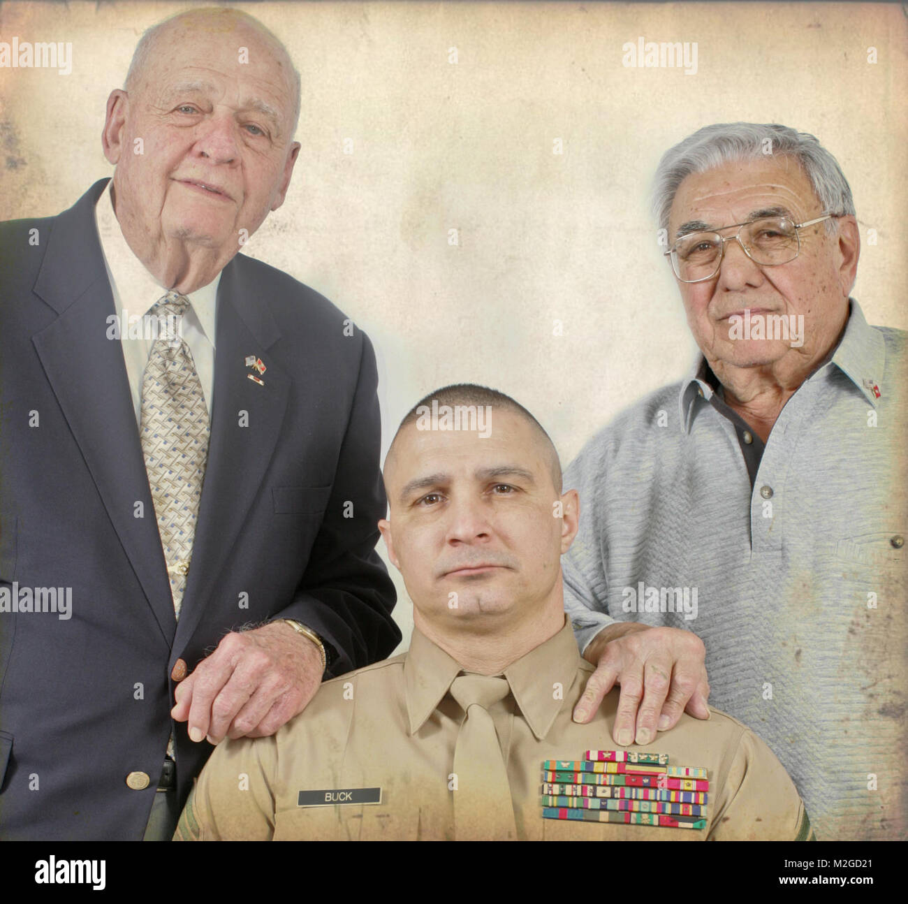 Garden City, N.Y. -- Larry Pinto, left, and Angelo Ciotta, stand over ...