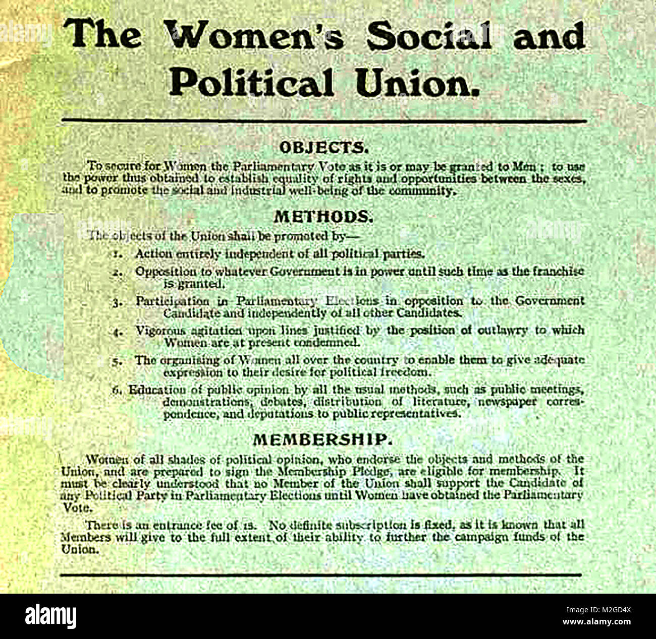 Womens social and political union hi-res stock photography and images ...