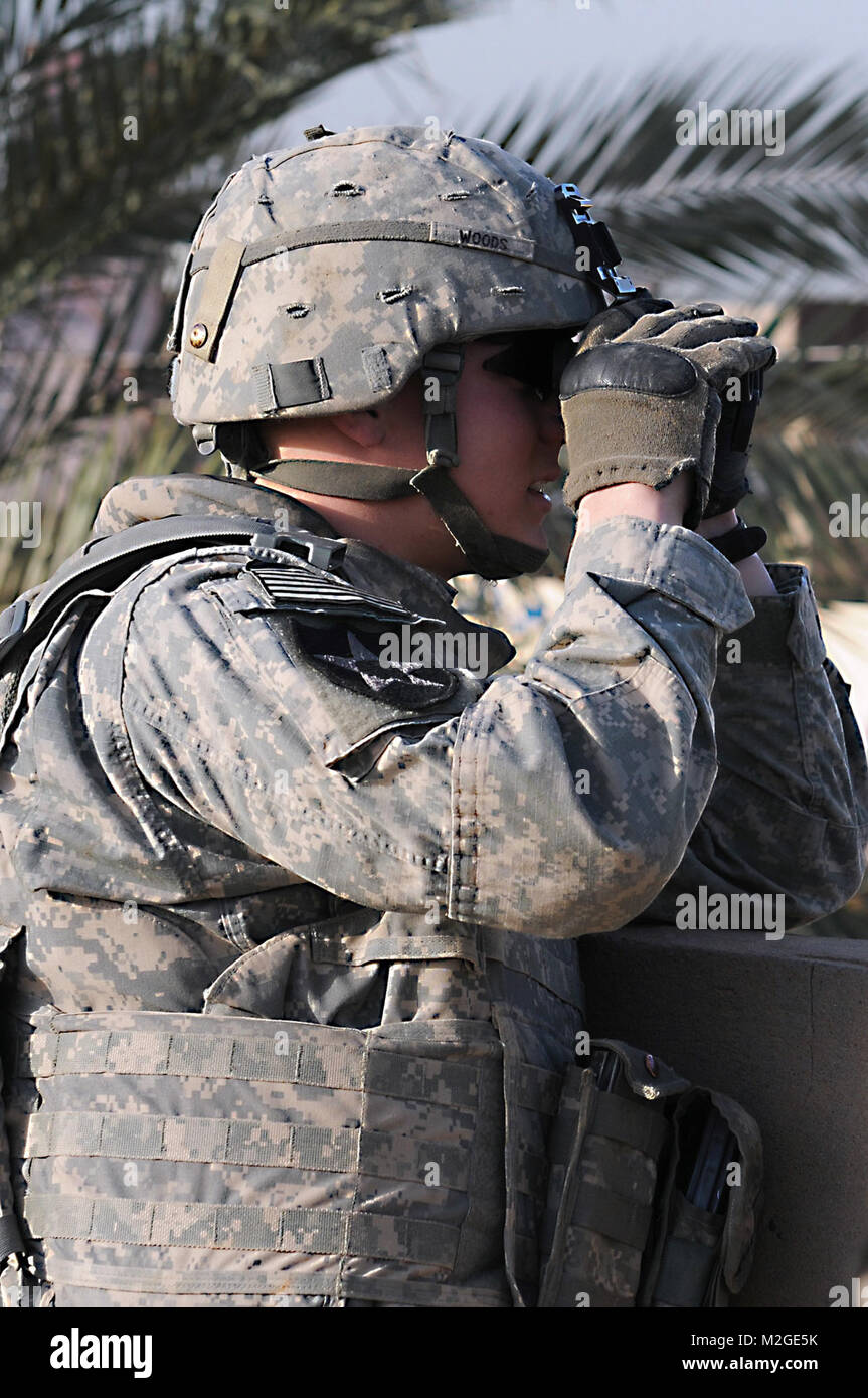 From his guard post by 1st Armored Division and Fort Bliss Stock Photo ...