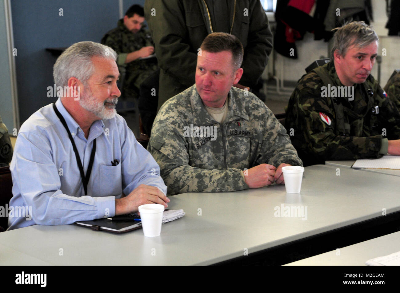 Coalition Forces conduct Key Leader Engagement (KLE) training at the ...