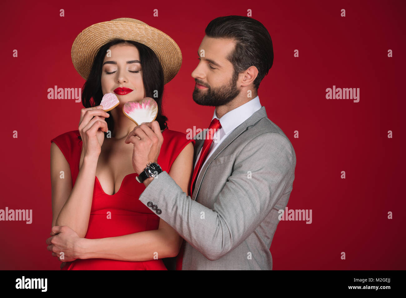 Woman sniffing food hi-res stock photography and images - Alamy