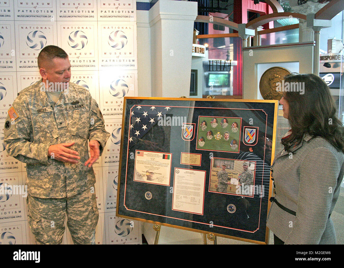 Brigadier Gen. Timothy Britt presents flag to Atlanta u2019s National ...