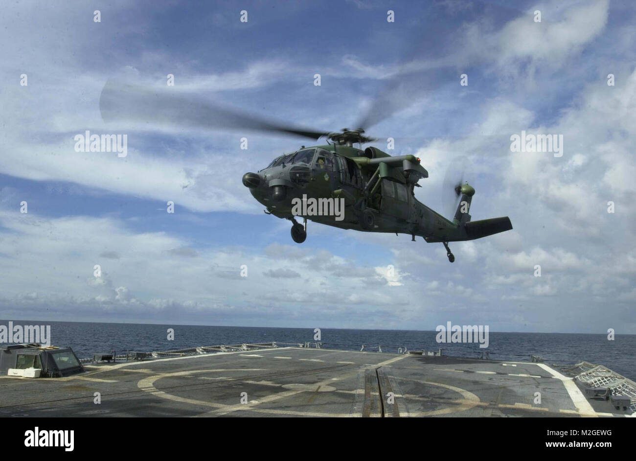 010801-N-6077T-016 BRUNEI (August 1, 2001)-- An SH-70A Blackhawk ...