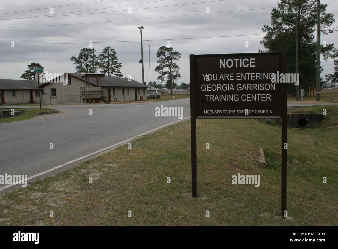 New signage welcomes guests to the Georgia Garrison Training Center by ...