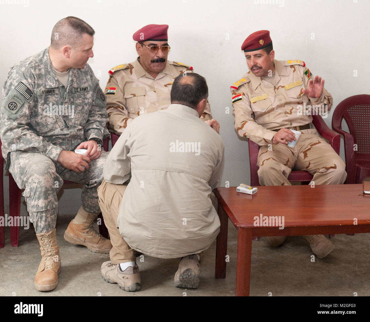U.S. Army Col. Mark R. Stammer, commander of 1st Brigade, 82nd Airborne ...