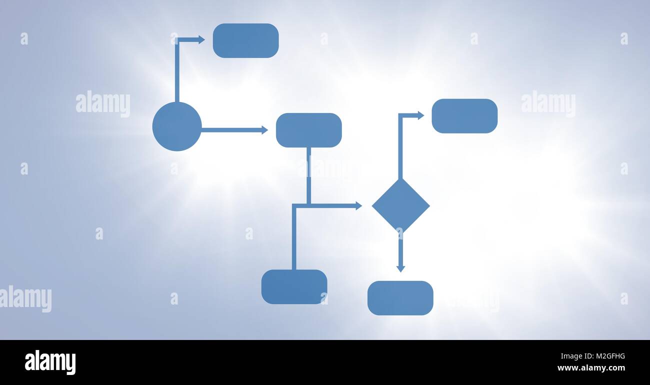 blue wireframe with bright background Stock Photo - Alamy