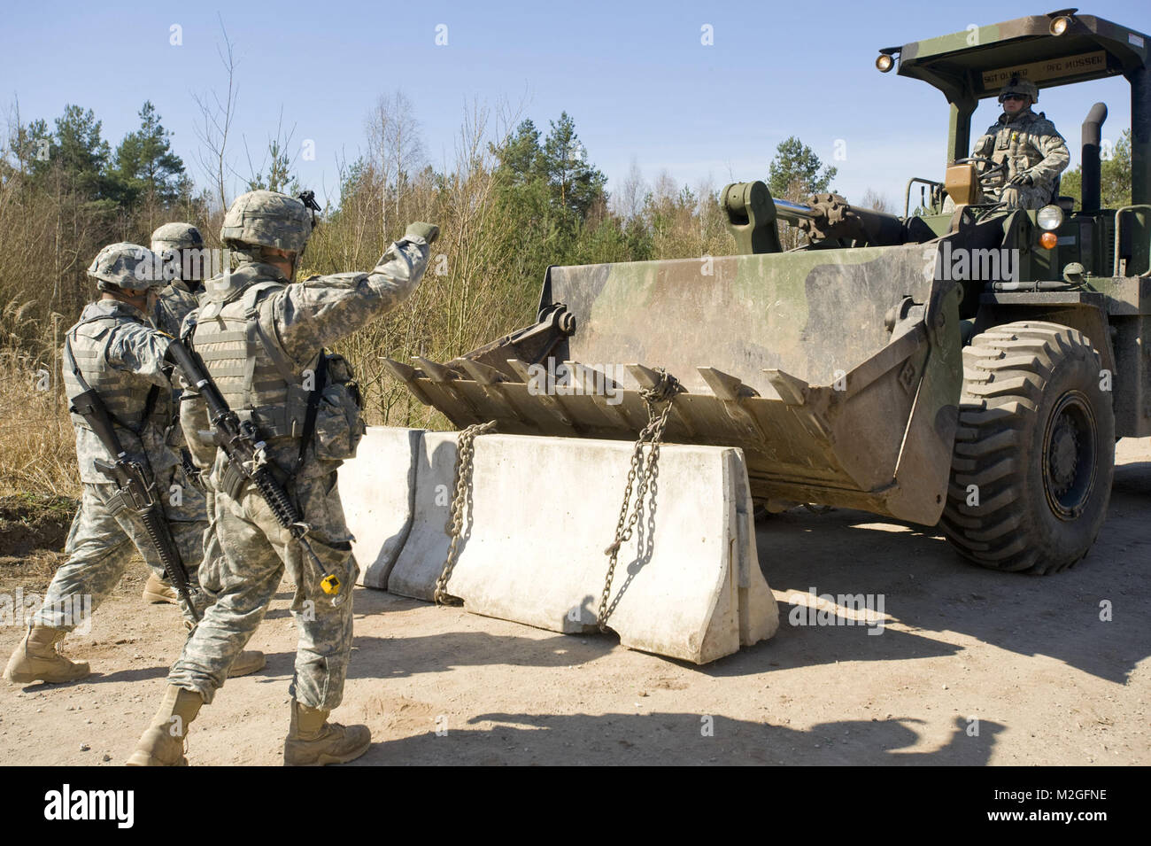 Army engineers build Forward Operation Base during Dagger Strike by ...