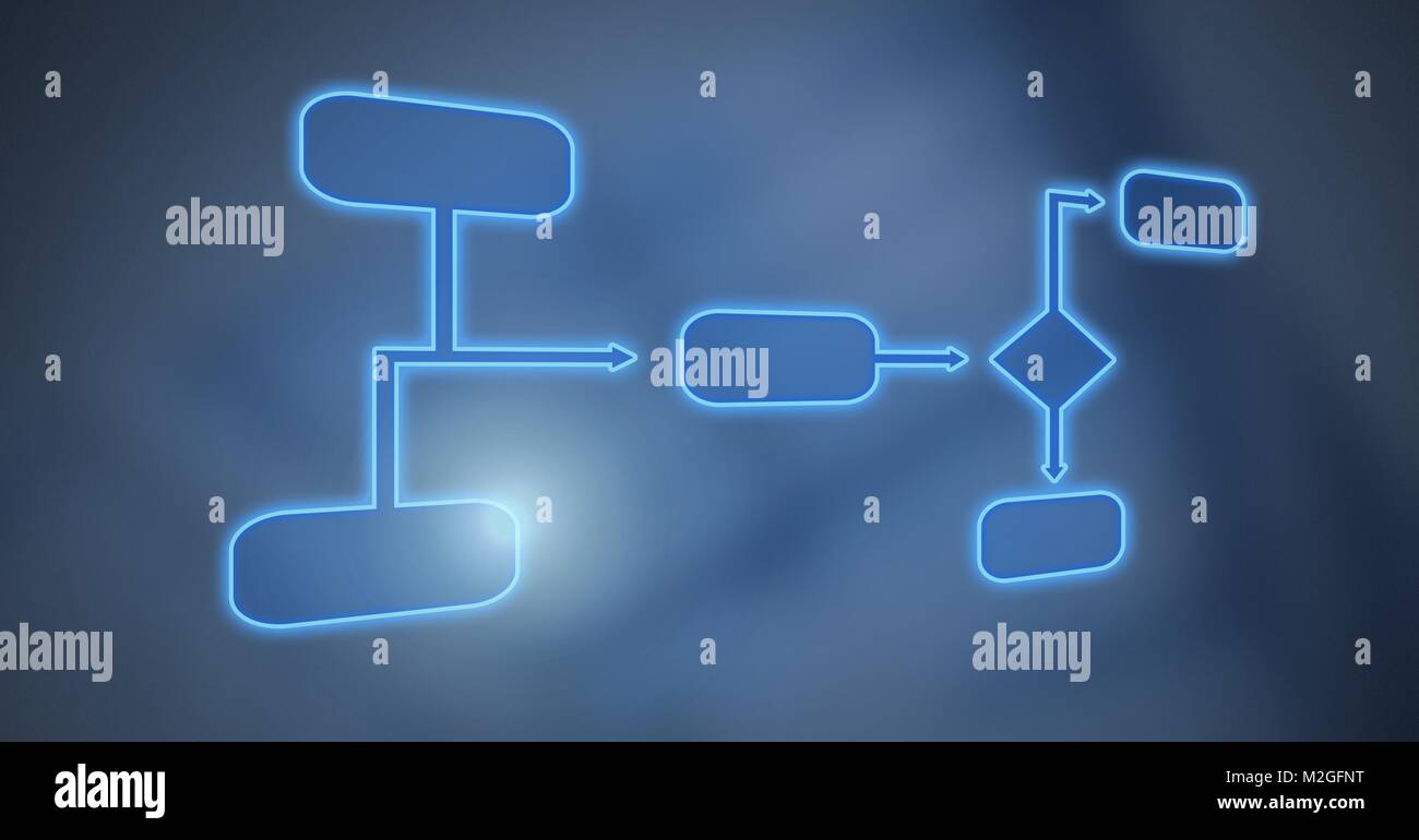 blue wireframe illuminated Stock Photo - Alamy