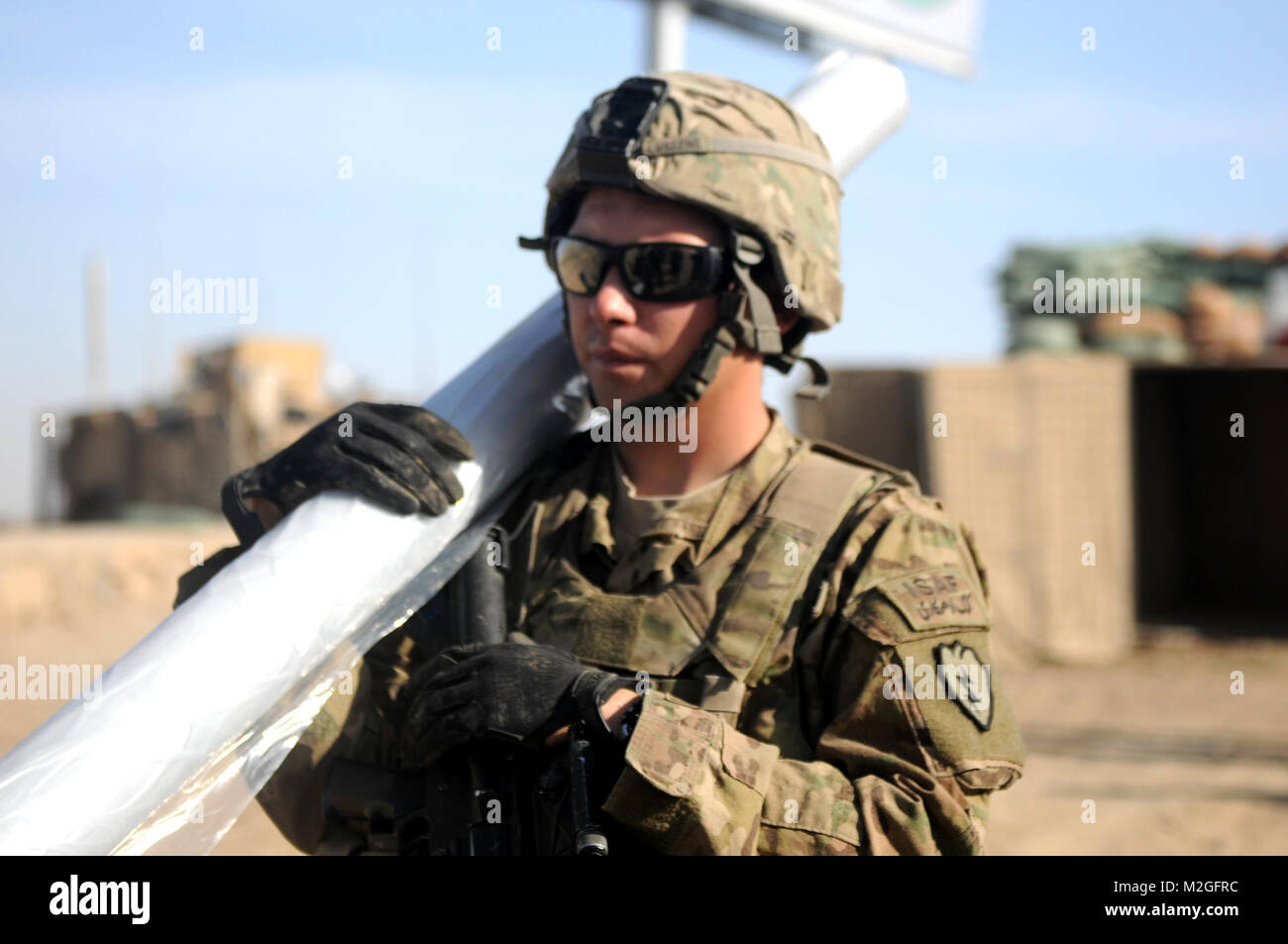 U.S. Army Pfc. Tyler Green, an infantryman with the 1st Battalion, 5th ...