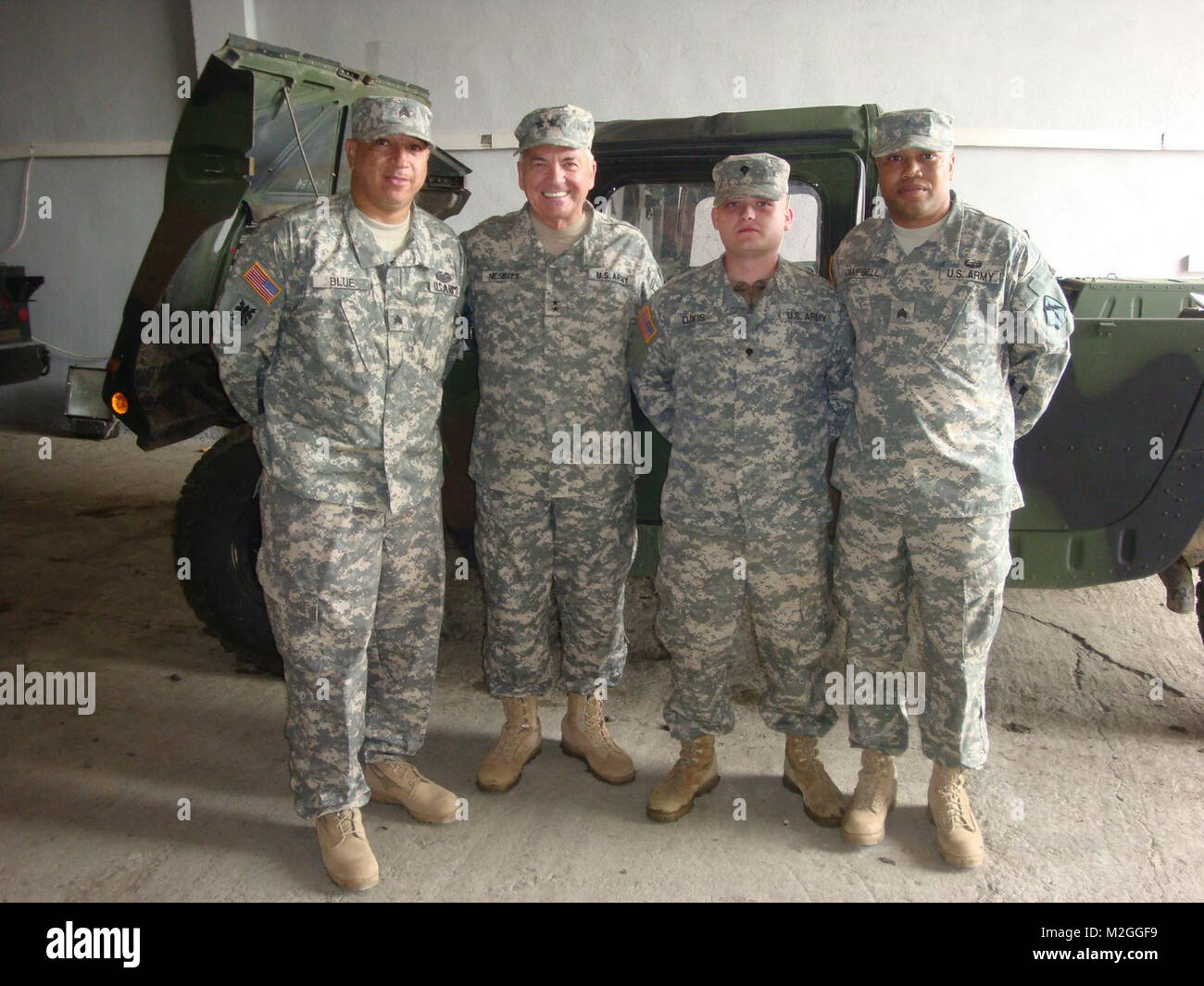 Major Gen. Nesbitt with GA National Guard Soldiers supporting the USMC ...