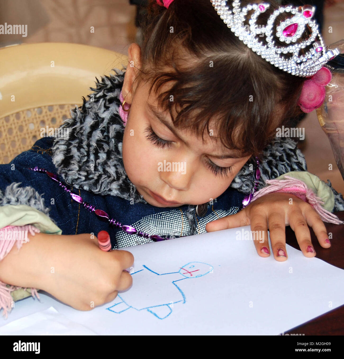 Drawing Pictures by United States Forces - Iraq (Inactive Stock Photo ...