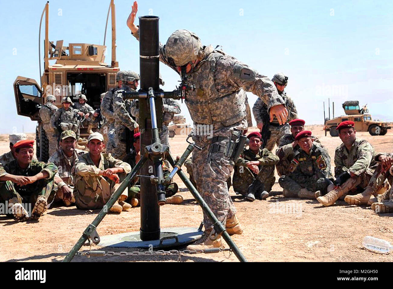 Mortar System by United States Forces - Iraq (Inactive Stock Photo - Alamy