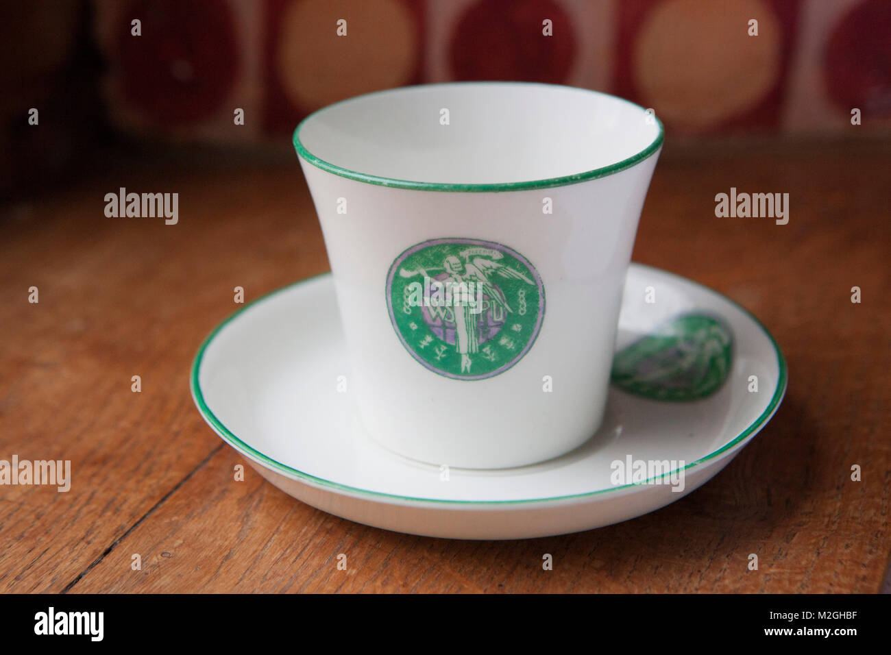 Suffragette tea cup and saucer with the WSPU roundel, designed by ...