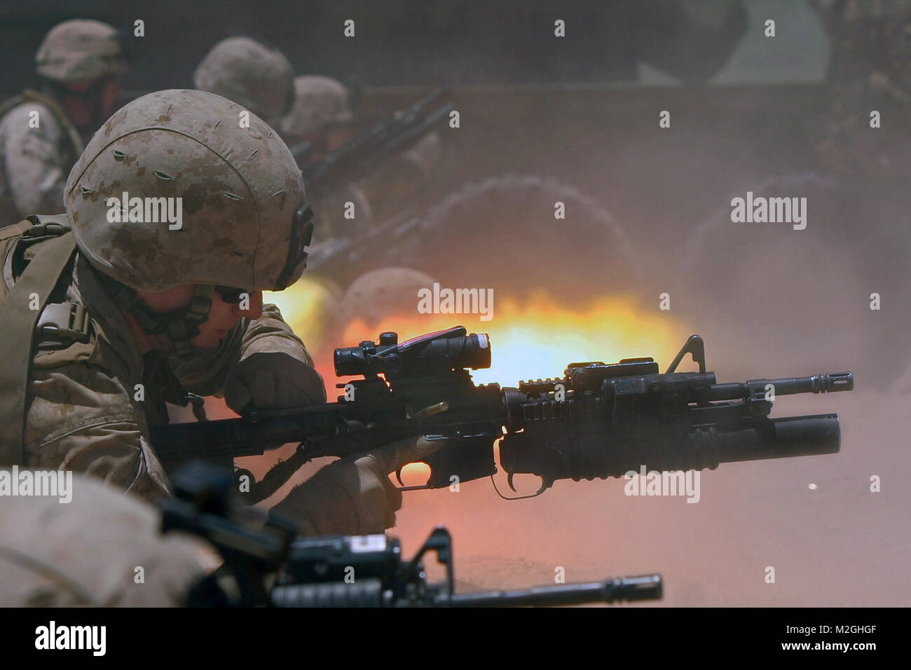 Desert Fire by United States Forces - Iraq (Inactive Stock Photo - Alamy