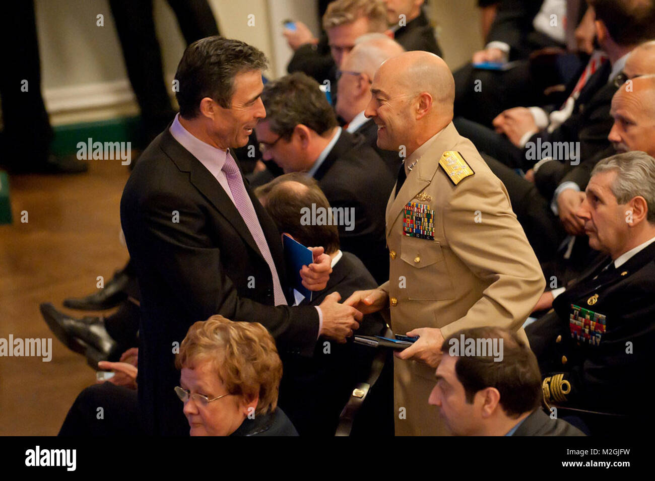 NATO Secretary General and Supreme Allied Commander Europe talk before ...