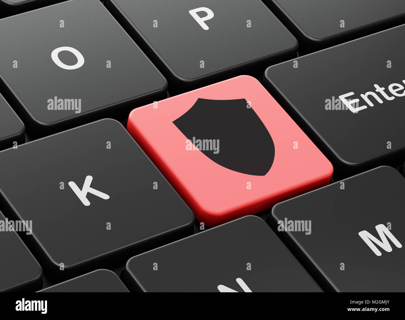 Privacy concept: Shield on computer keyboard background Stock Photo - Alamy