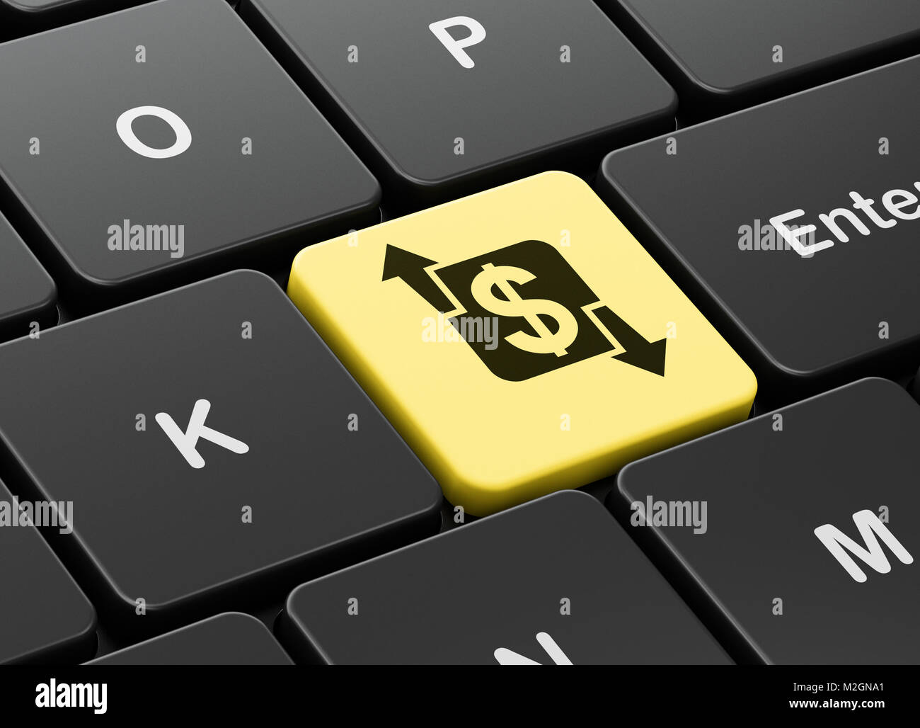 Finance concept: Finance on computer keyboard background Stock Photo ...