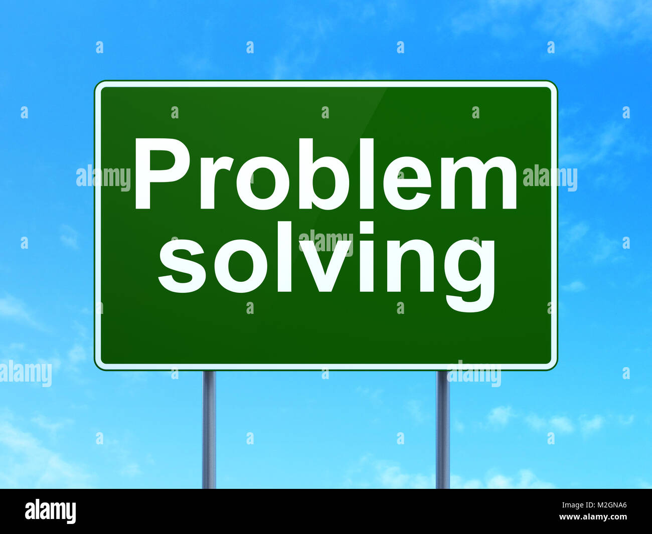 Business concept: Problem Solving on road sign background Stock Photo ...