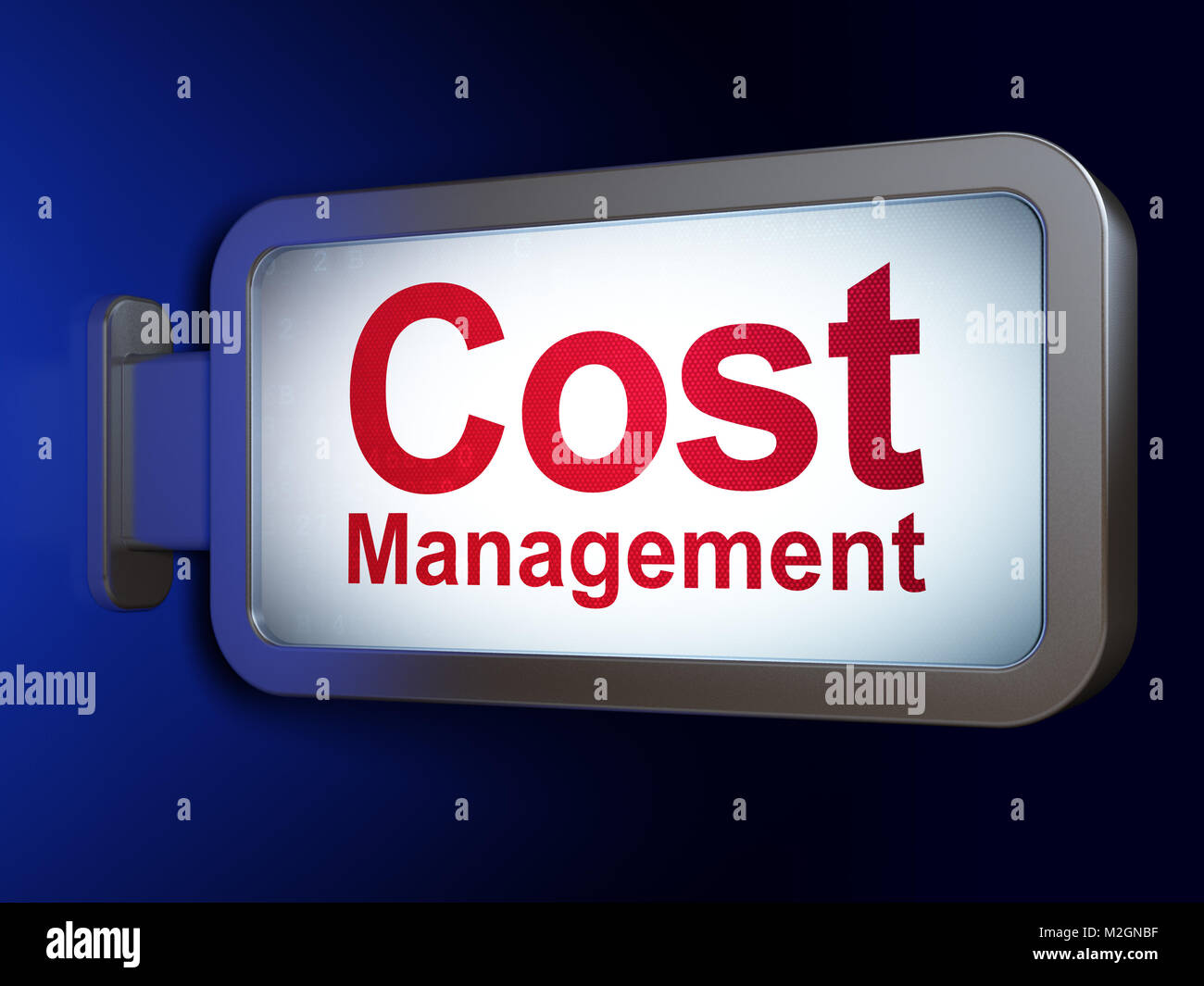 Business concept: Cost Management on billboard background Stock Photo ...