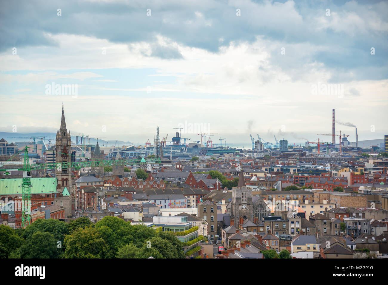 Aerial view of the city of Dublin, Ireland Stock Photo - Alamy