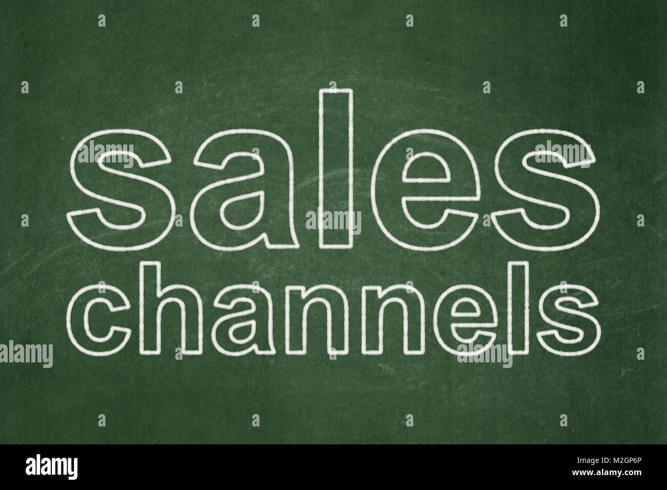 Marketing concept: Sales Channels on chalkboard background Stock Photo ...