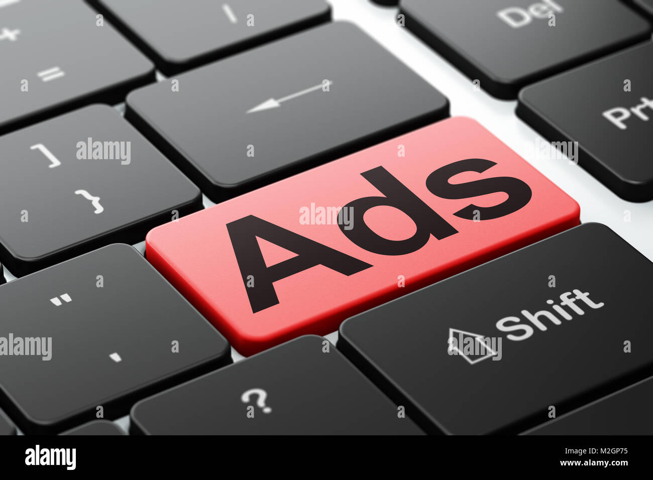 Advertising concept: Ads on computer keyboard background Stock Photo ...