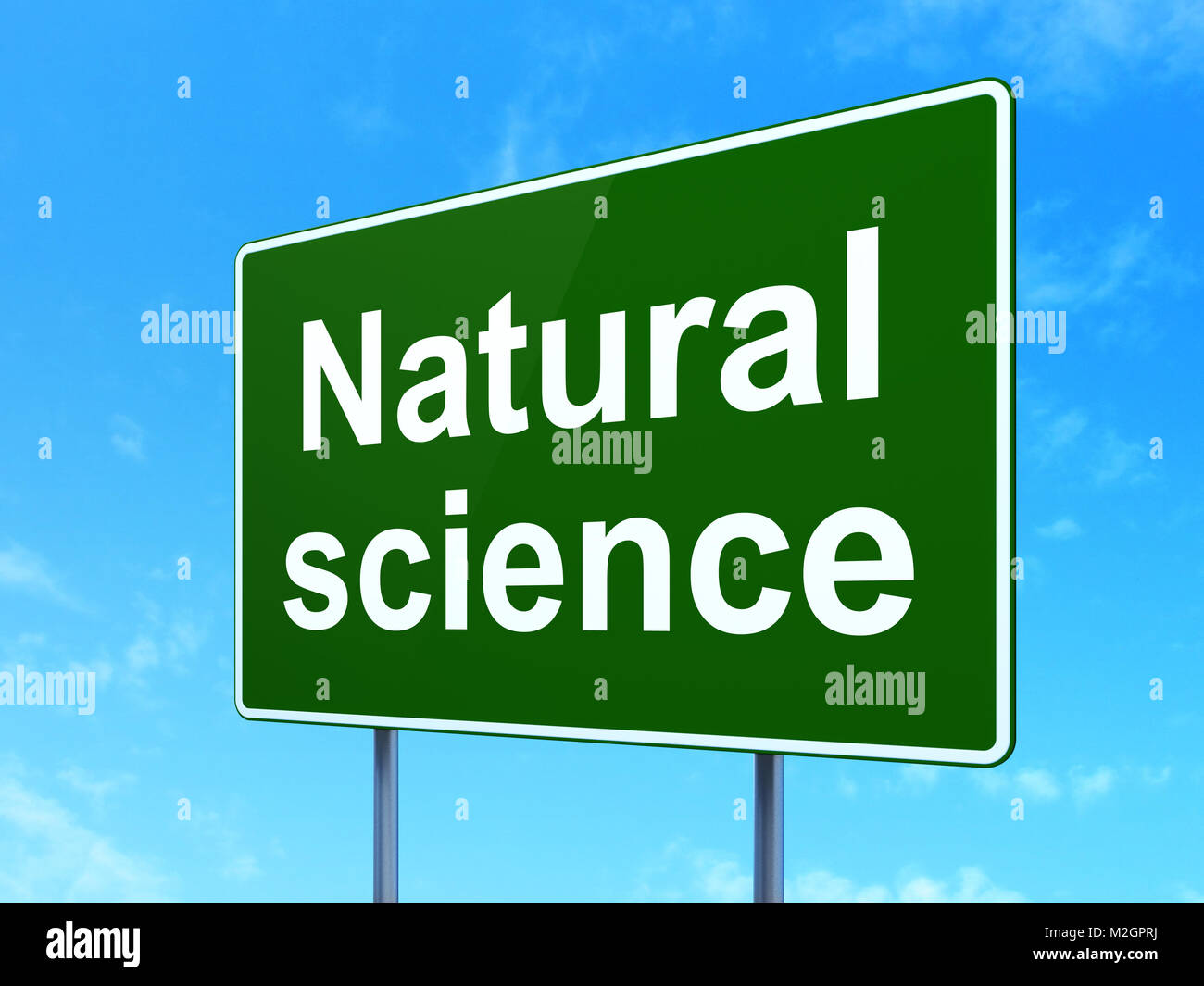 Science concept: Natural Science on road sign background Stock Photo ...