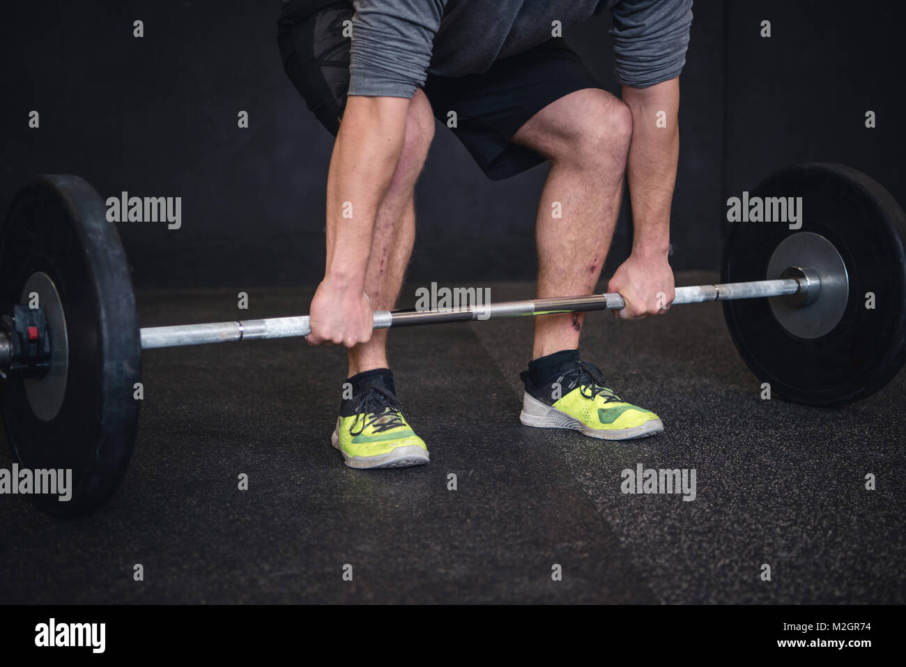 Weightlifting, powerlifting, crossfit, strength training Stock Photo ...