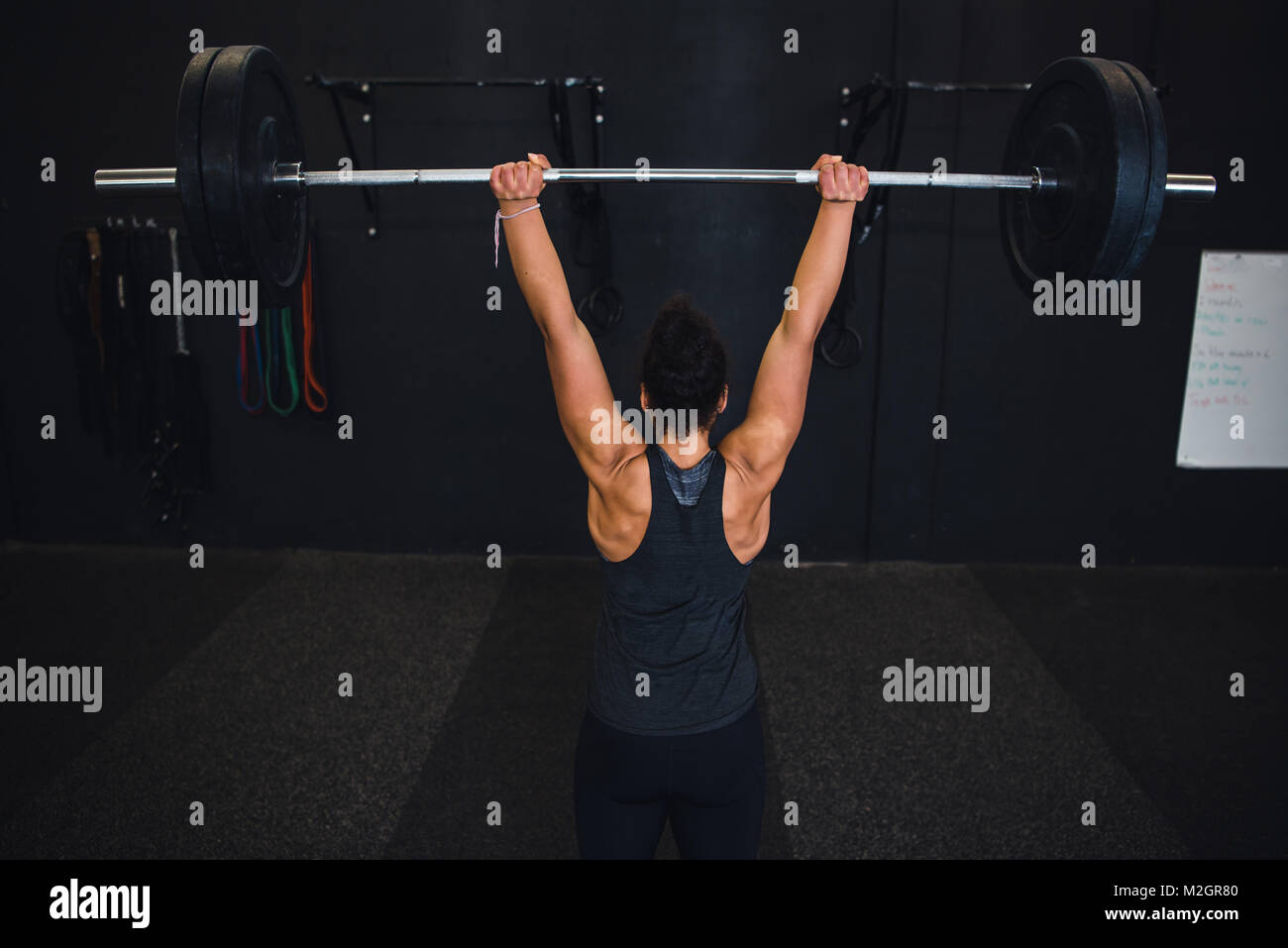 Weightlifting, powerlifting, crossfit, strength training Stock Photo ...