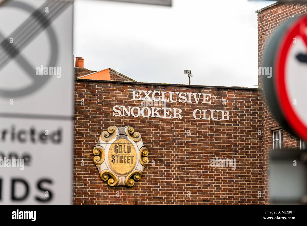 Northampton UK January 05, 2018: Exclusive Snooker Club Gold Street ...