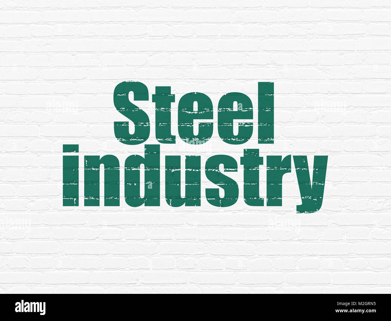 Industry concept: Steel Industry on wall background Stock Photo - Alamy