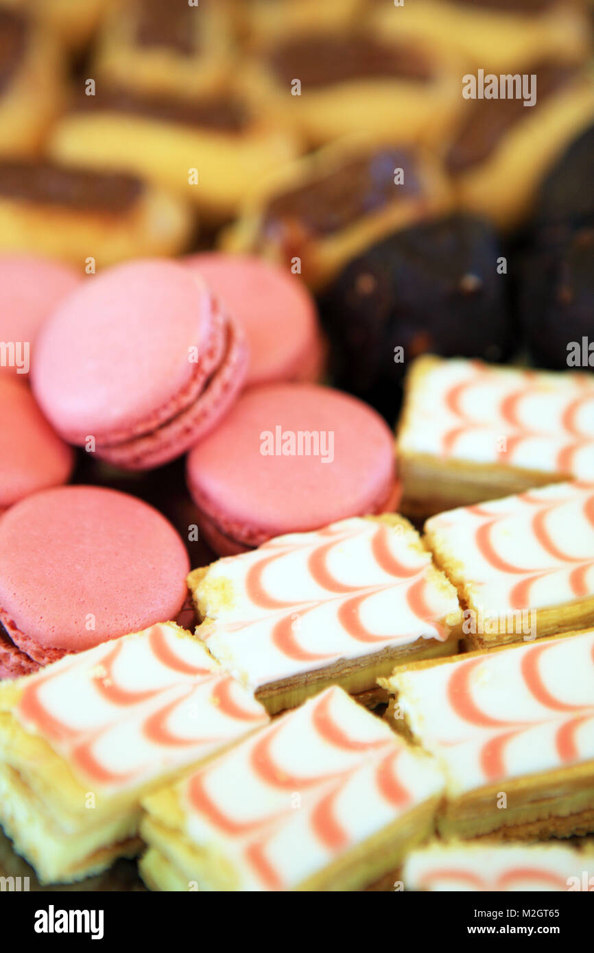 Petite Fours - small bite sized confectionery Stock Photo - Alamy