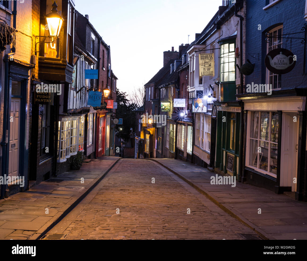 Steep Hill Lincoln Stock Photo - Alamy