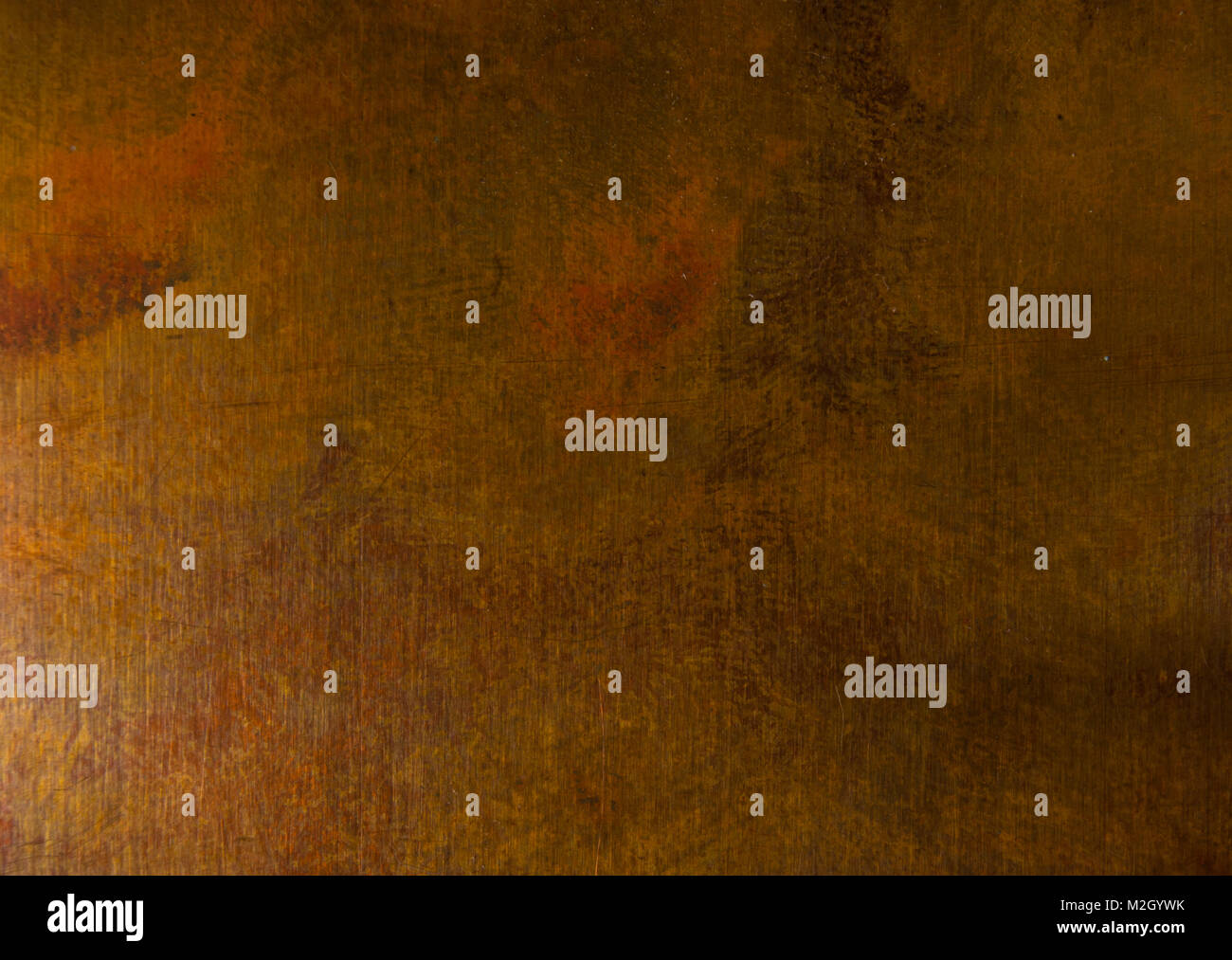 Aged copper plate texture, old worn metal background, close up Stock ...
