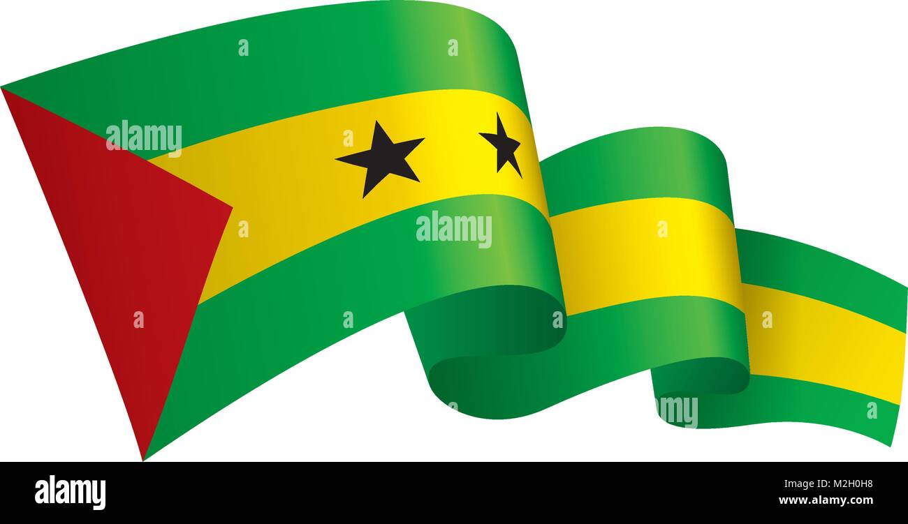 Sao Tome and Principe flag, vector illustration Stock Vector Image ...
