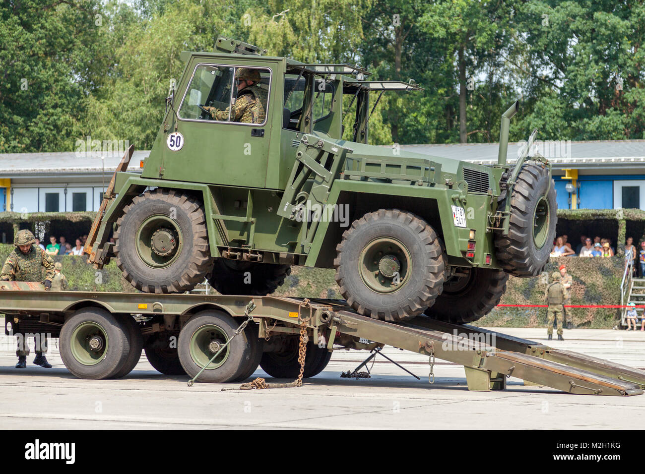 BURG / GERMANY - JUNE 25, 2016: german military forklift FUG 2,5 on a ...