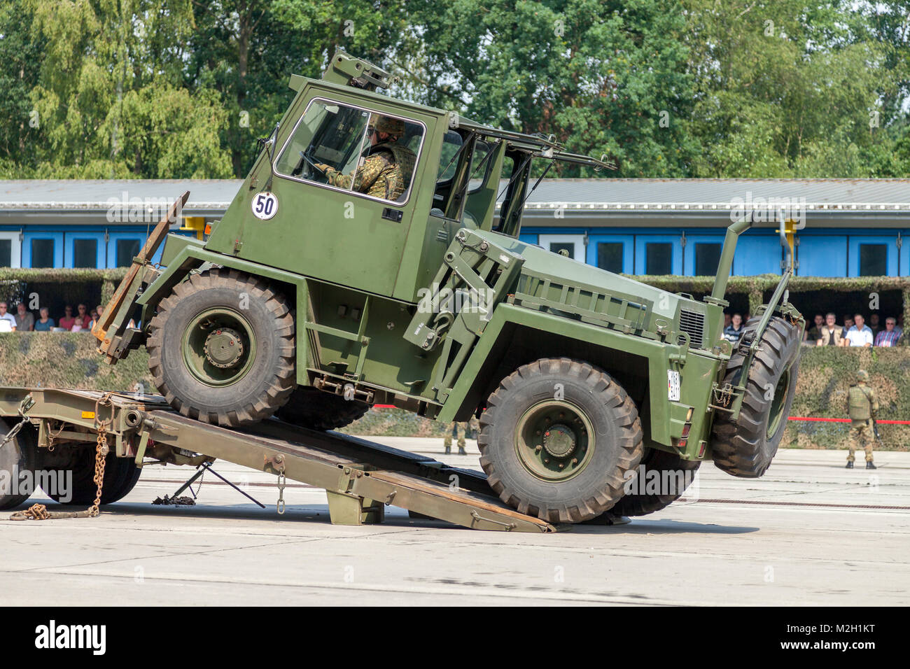 BURG / GERMANY - JUNE 25, 2016: german military forklift FUG 2,5 on a ...