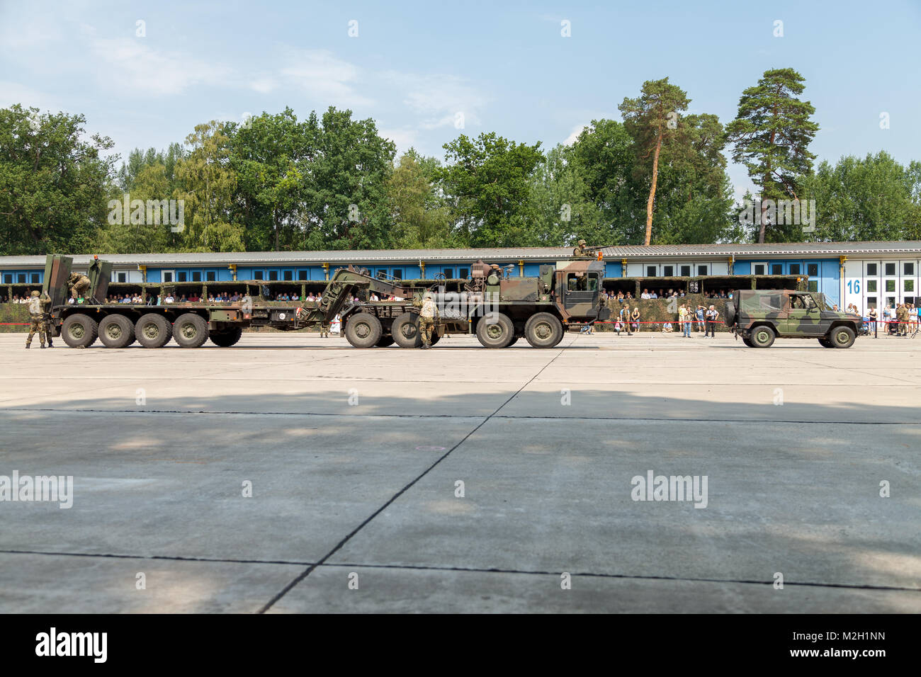 BURG / GERMANY - JUNE 25, 2016: german SLT 50 Elefant heavy duty ...