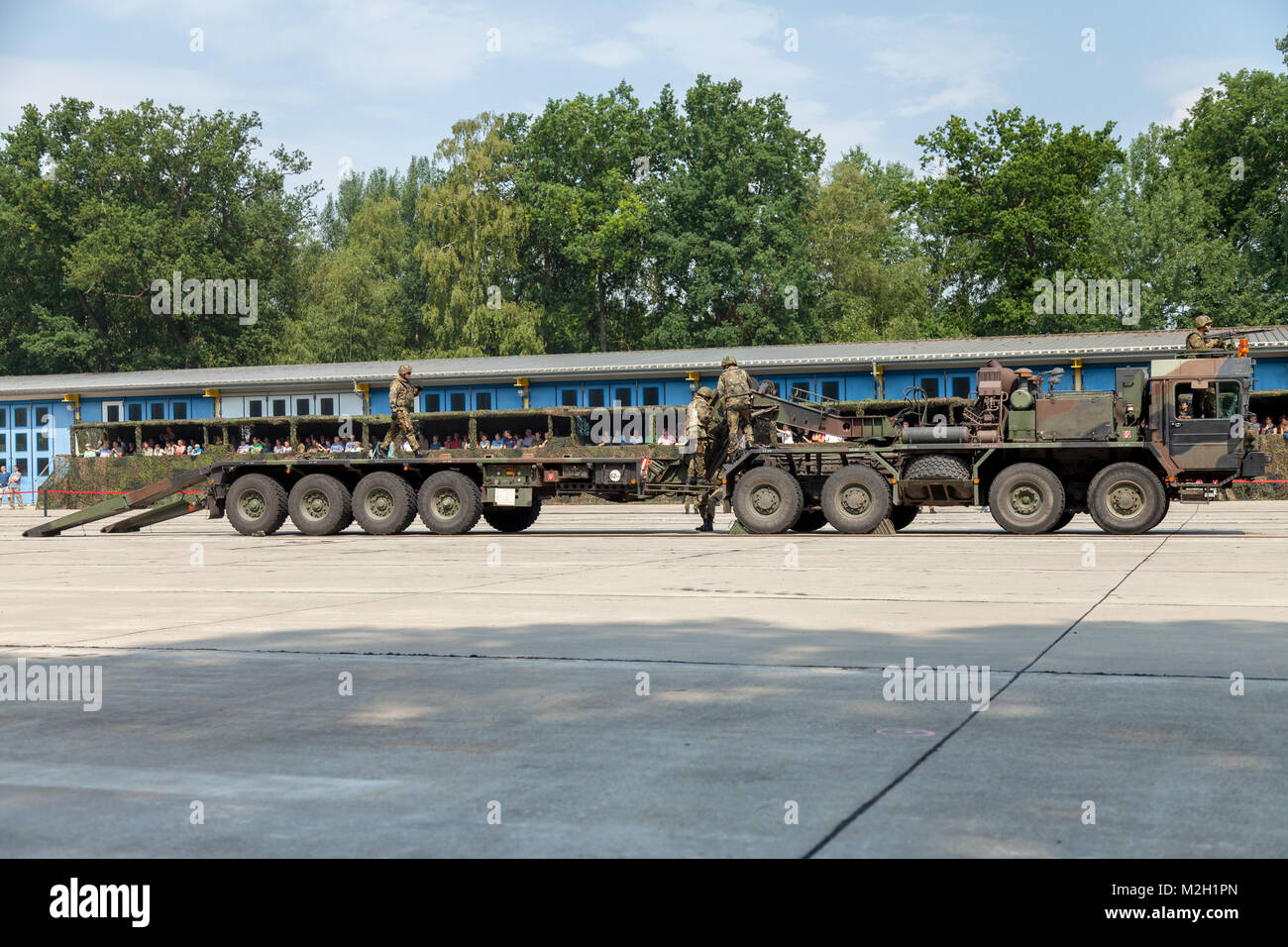 BURG / GERMANY - JUNE 25, 2016: german SLT 50 Elefant heavy duty ...