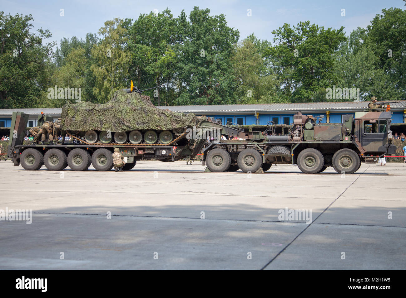 BURG / GERMANY - JUNE 25, 2016: german SLT 50 Elefant heavy duty ...