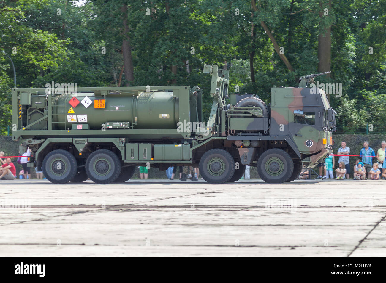 BURG / GERMANY - JUNE 25, 2016: german military MAN Multi 2 swap body ...