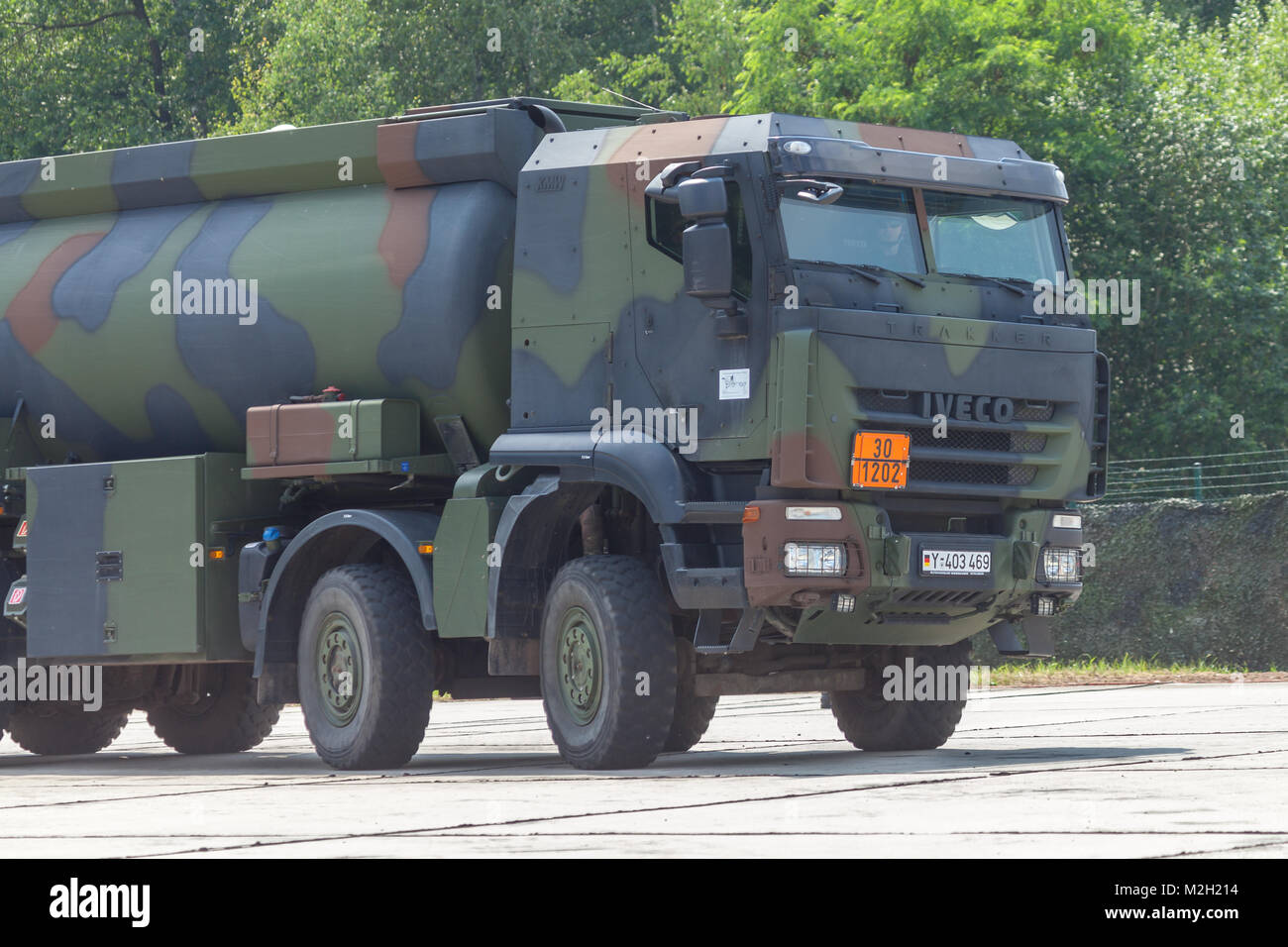 BURG / GERMANY - JUNE 25, 2016: german military Iveco 8x8 tanker at ...