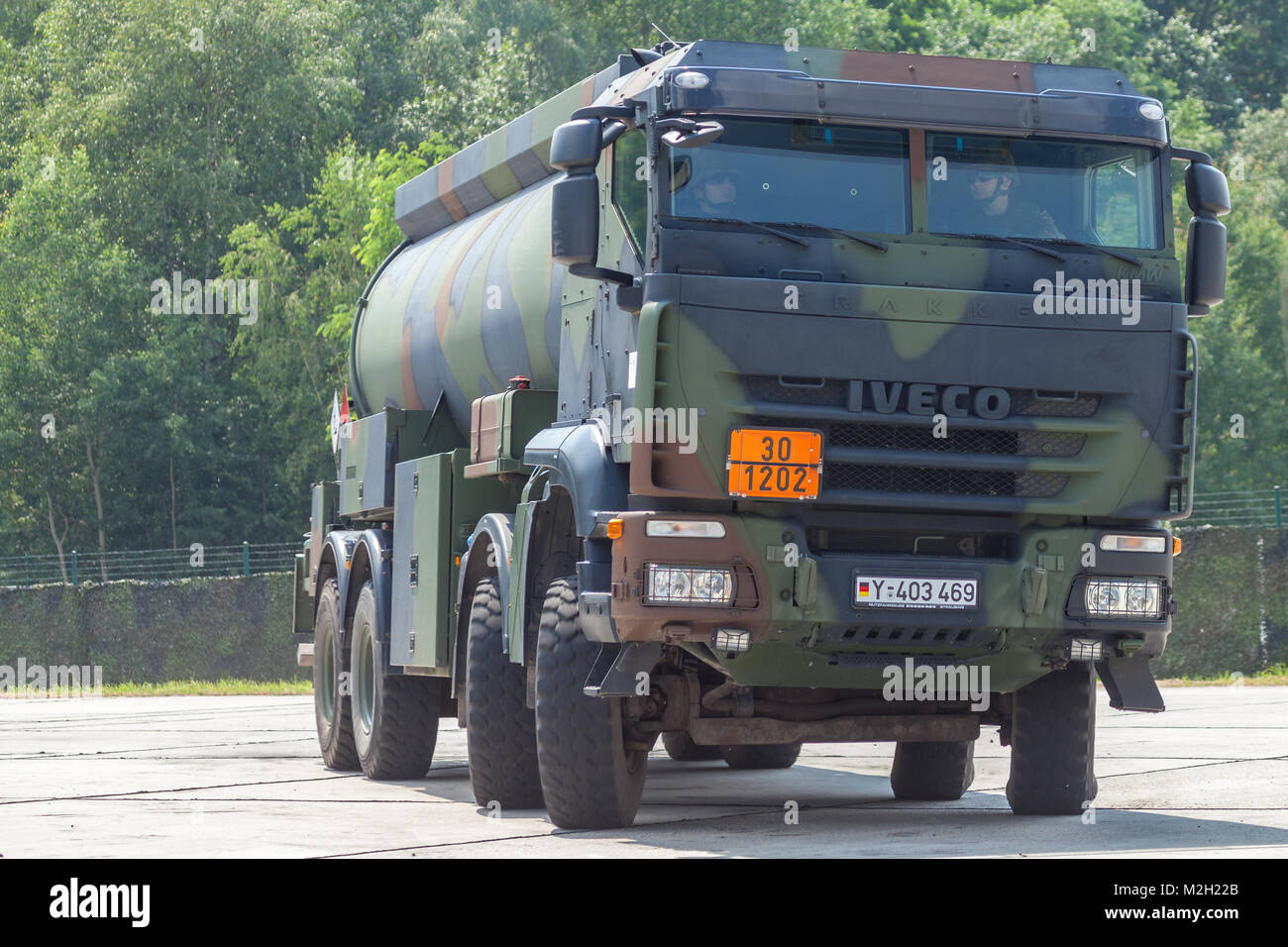 BURG / GERMANY - JUNE 25, 2016: german military Iveco 8x8 tanker at ...
